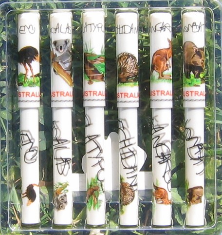Pens with Australian Animals